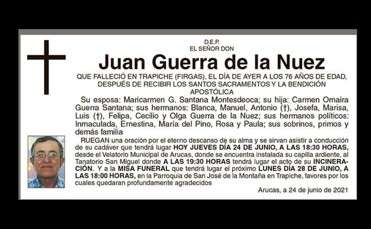 Juan Guerra de la Nuez | Canarias7