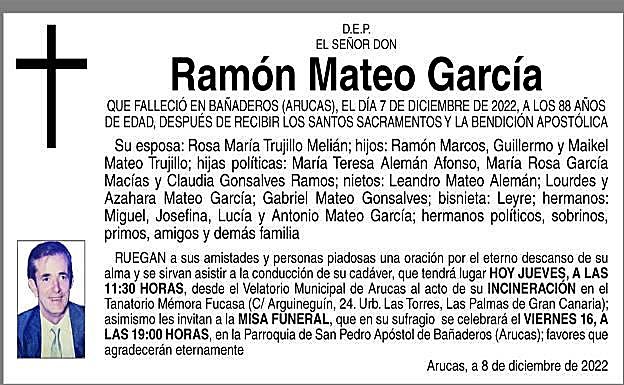 Ramón Mateo García | Canarias7