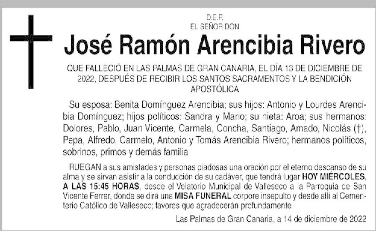 José Ramón Arencibia Rivero | Canarias7