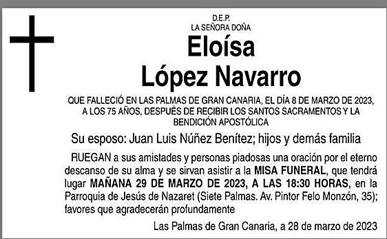 Eloísa López Navarro | Canarias7