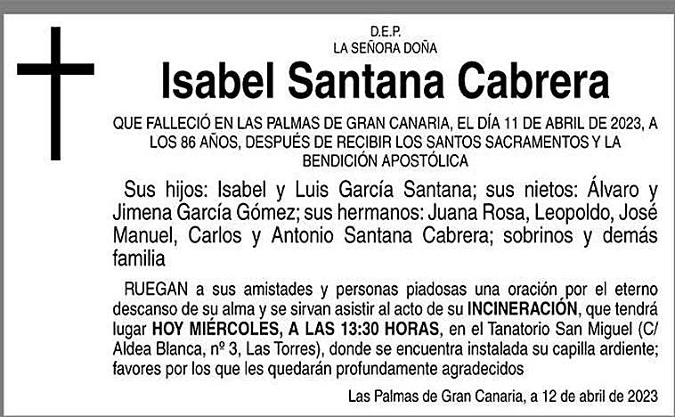 Isabel Santana Cabrera | Canarias7