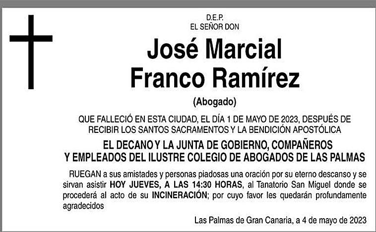 José Marcial Franco Ramírez | Canarias7