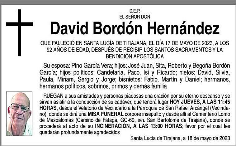 David Bordón Hernández | Canarias7