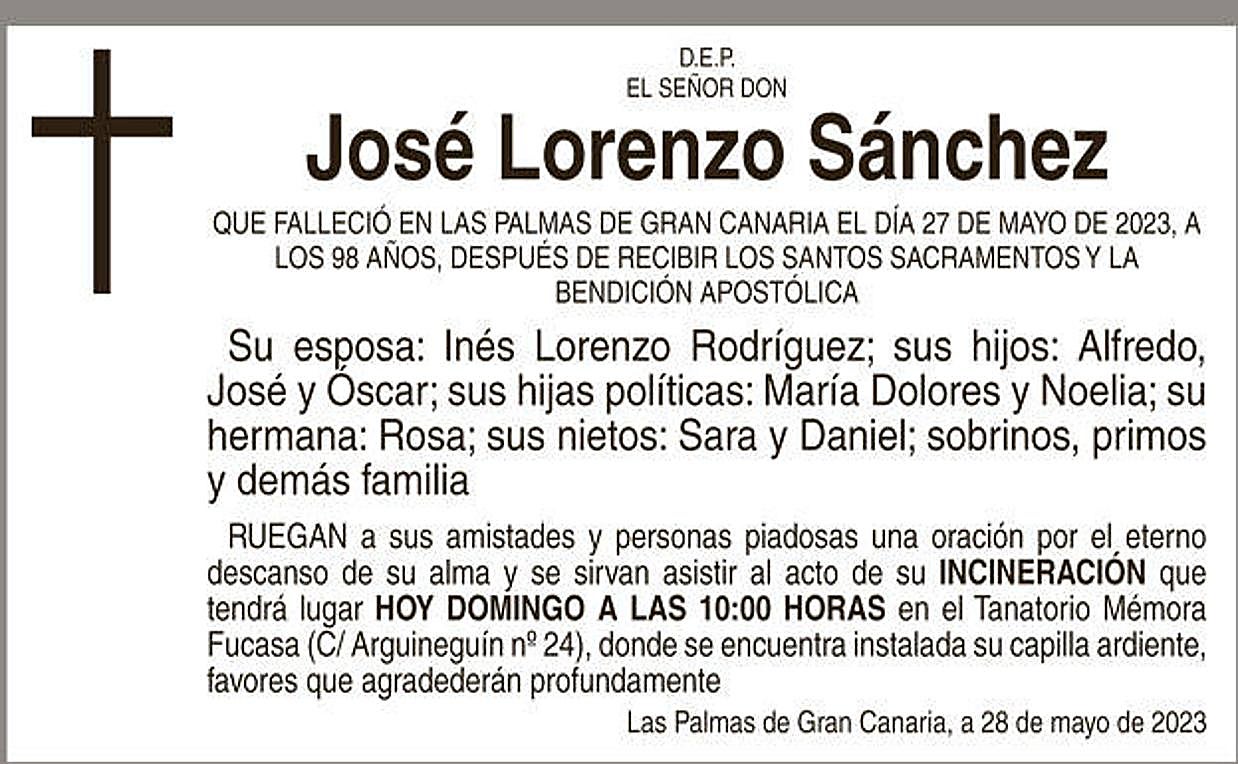 José Lorenzo Sánchez | Canarias7