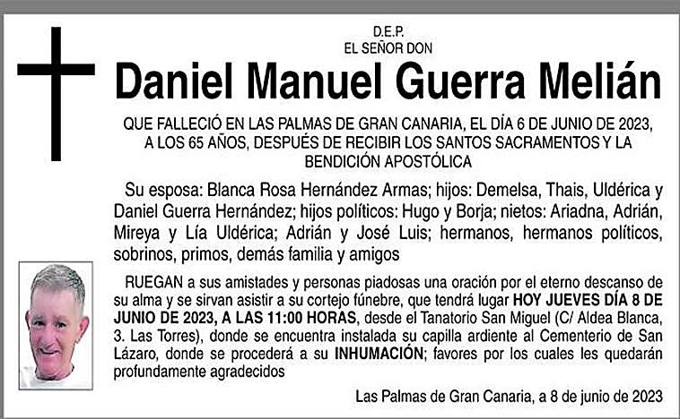 Daniel Manuel Guerra Melián | Canarias7