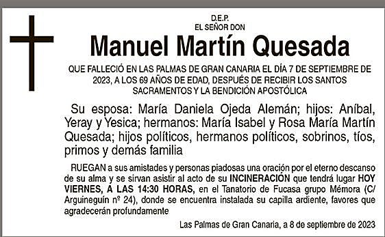 Manuel Martín Quesada | Canarias7