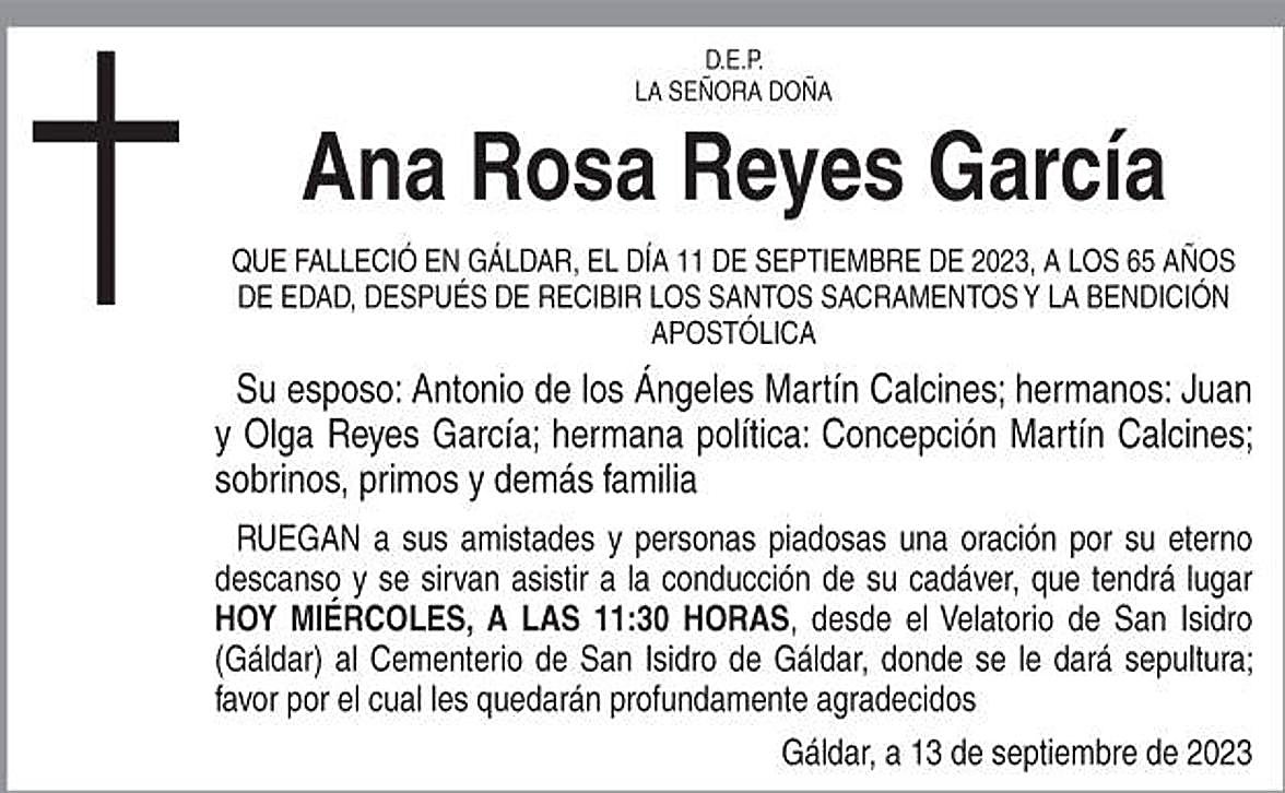 Ana Rosa Reyes García | Canarias7
