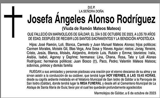 Josefa Ángeles Alonso Rodríguez | Canarias7