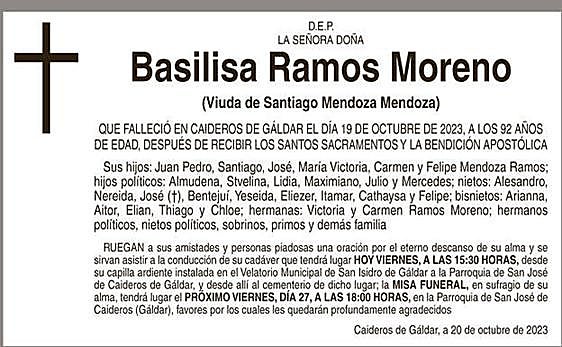 Basilisa Ramos Moreno | Canarias7