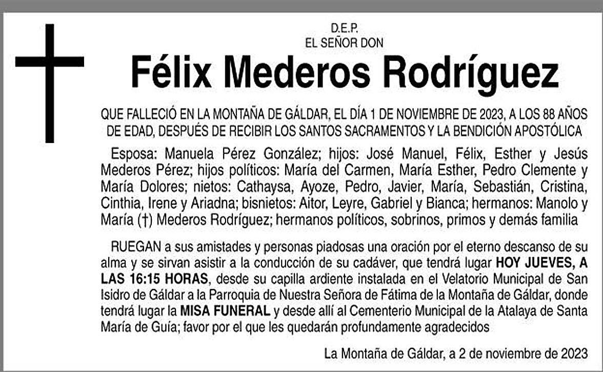 Félix Mederos Rodríguez | Canarias7