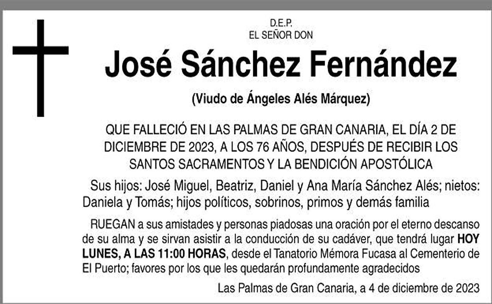 José Sánchez Fernández | Canarias7