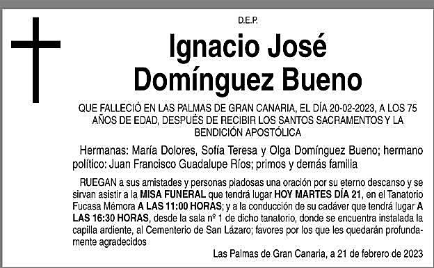 Ignacio José Domínguez Bueno | Canarias7