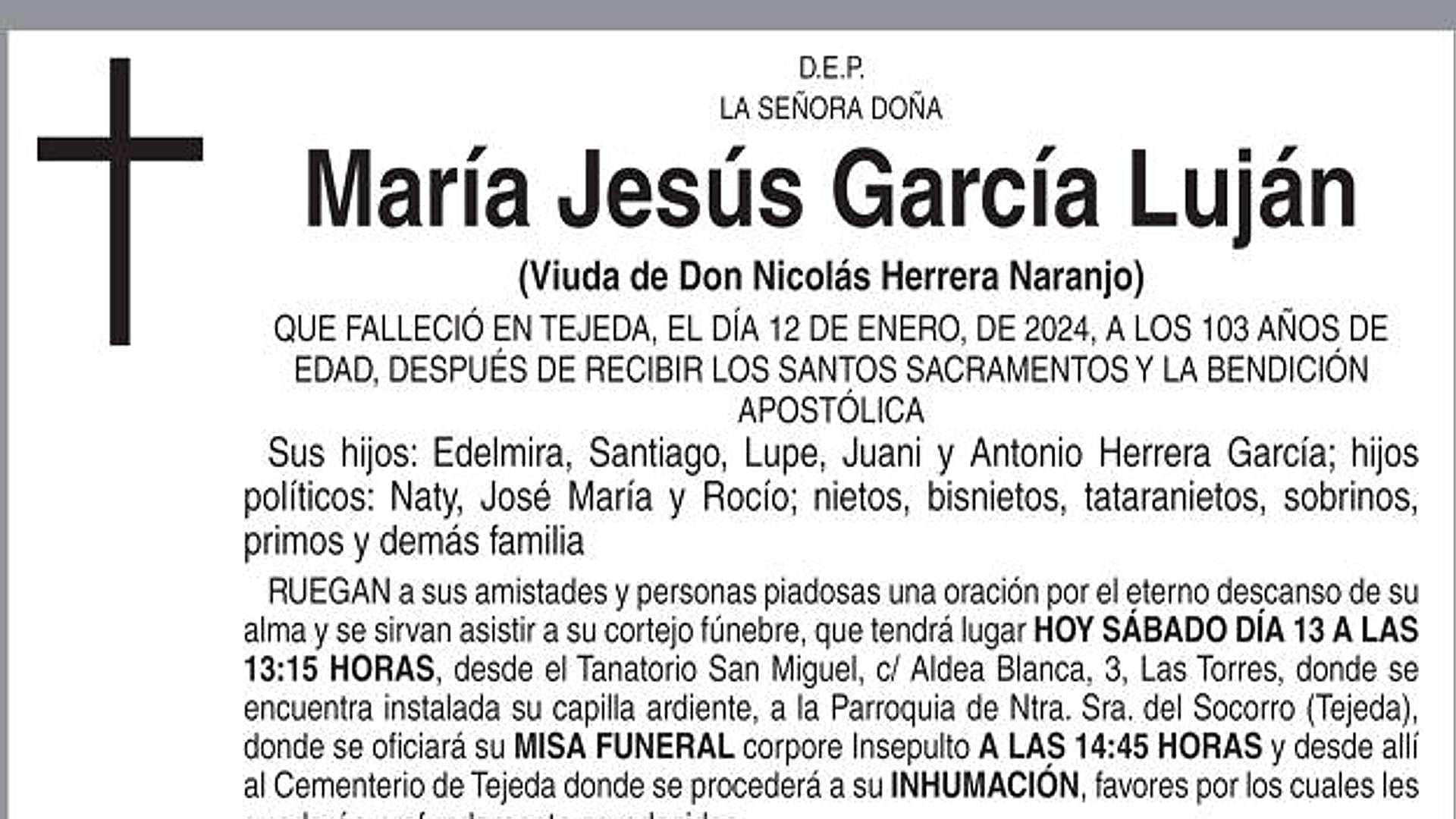 María Jesús García Luján | Canarias7