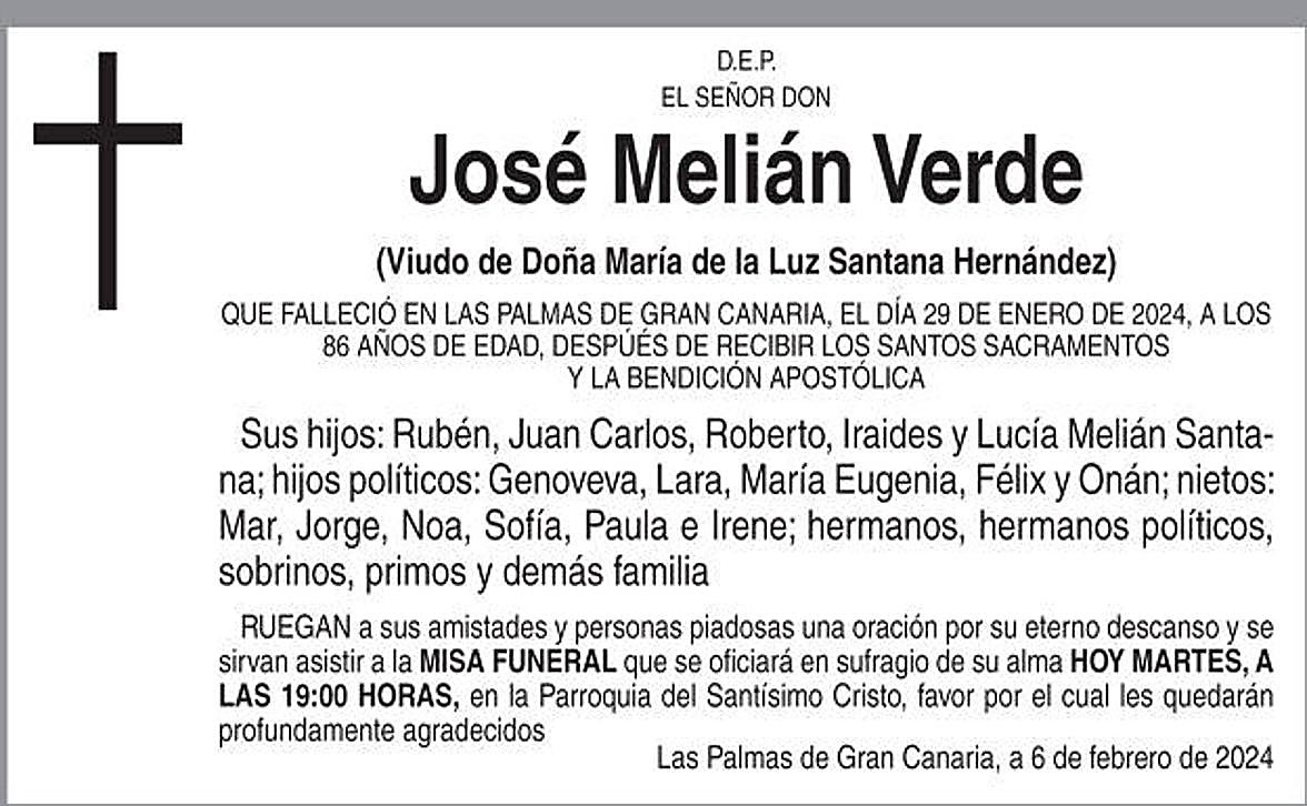 José Melián Verde | Diario de noticias de Gran Canaria y Tenerife. Toda ...