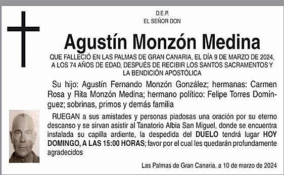 Agustín Monzón Medina | Canarias7