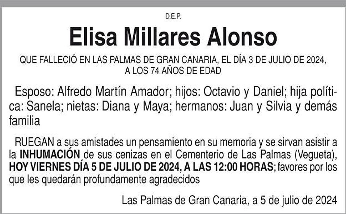 Elisa Millares Alonso | Canarias7