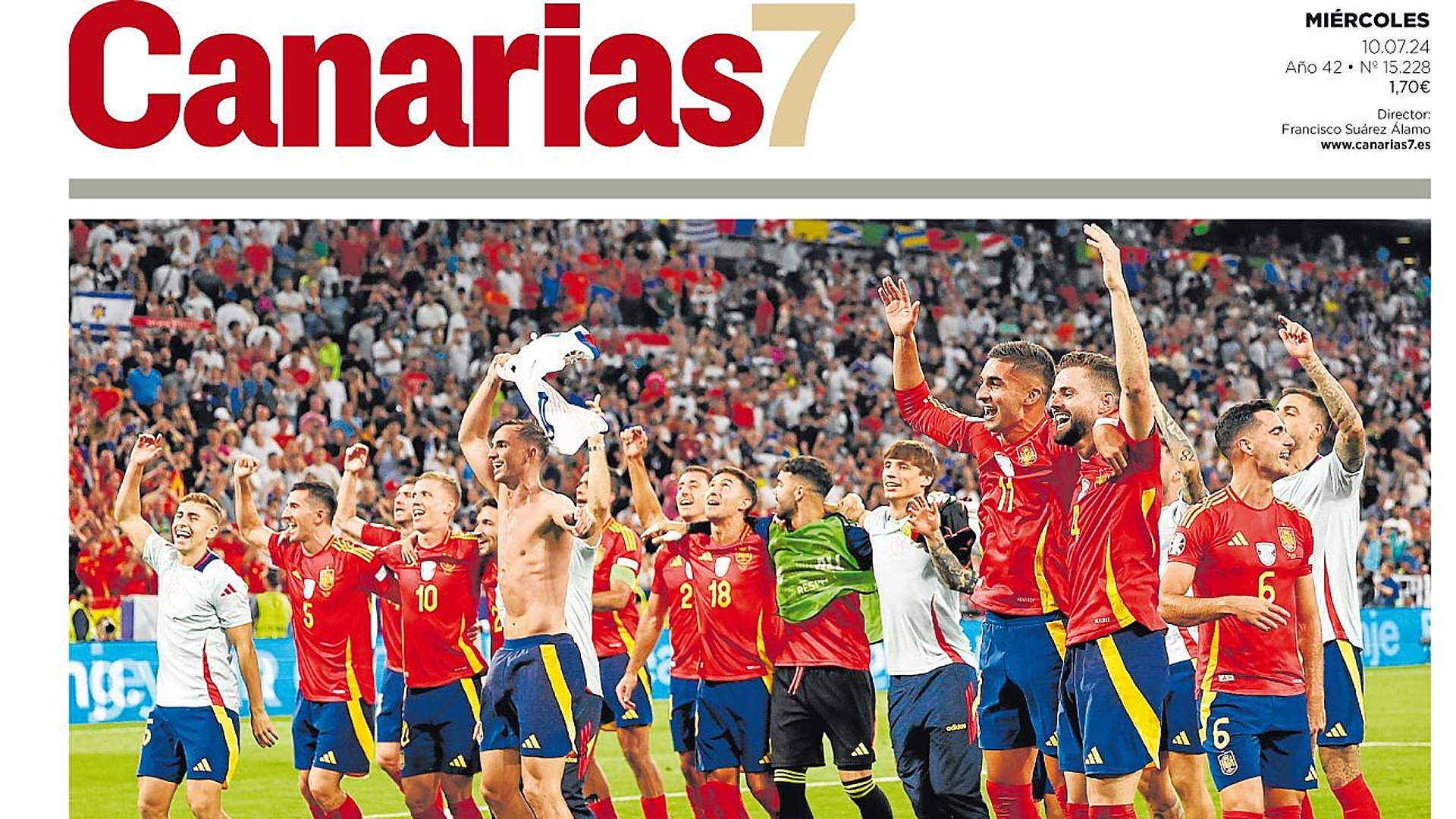 Vea la portada de CANARIAS7 de este miércoles 10 de julio | Canarias7