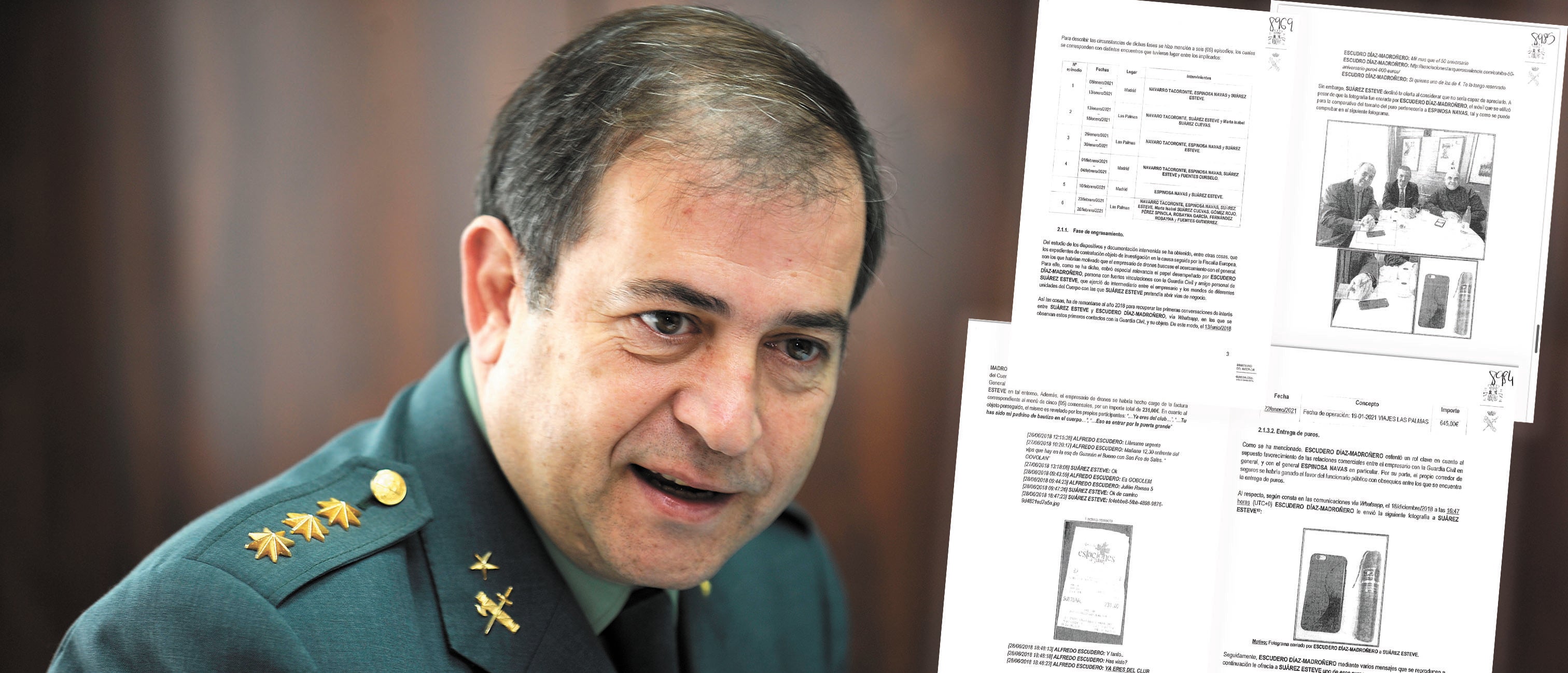 El general Espinosa usó a otro intermediario antes de conectar con la ...