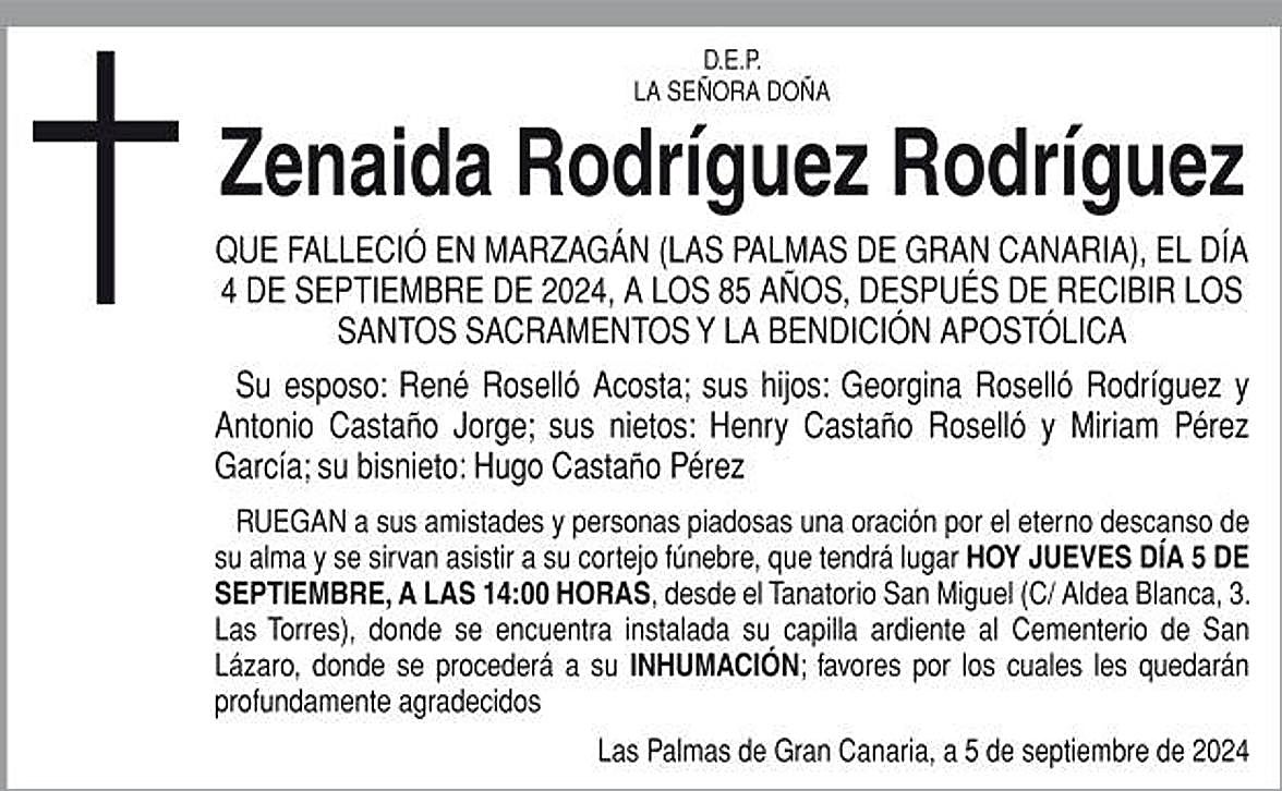 Zenaida Rodríguez Rodríguez | Canarias7