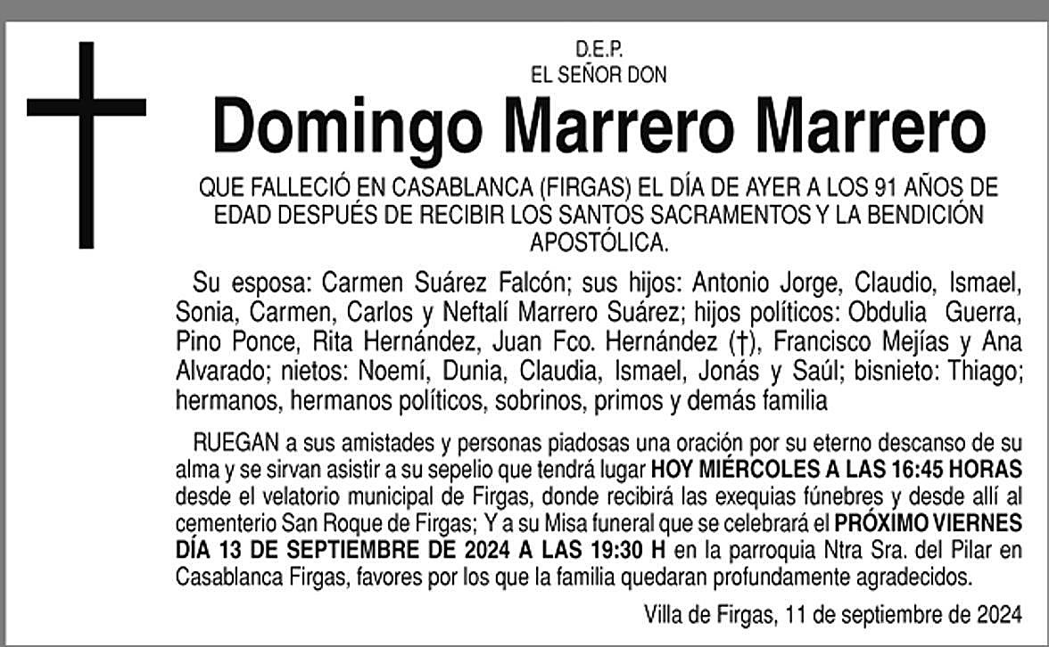 Domingo Marrero Marrero | Canarias7