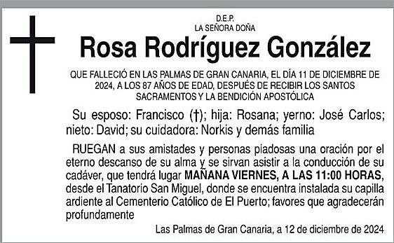 Rosa Rodríguez González | Canarias7