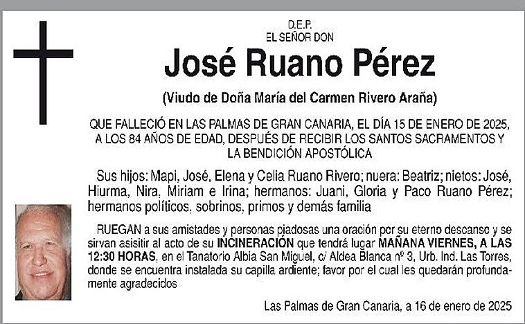 José Ruano Pérez | Canarias7