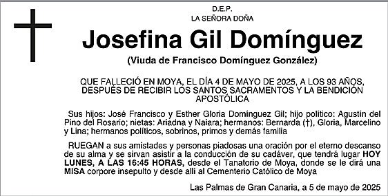 Josefina Gil Domínguez | Canarias7