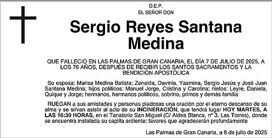 Sergio Reyes Santana Medina | Canarias7