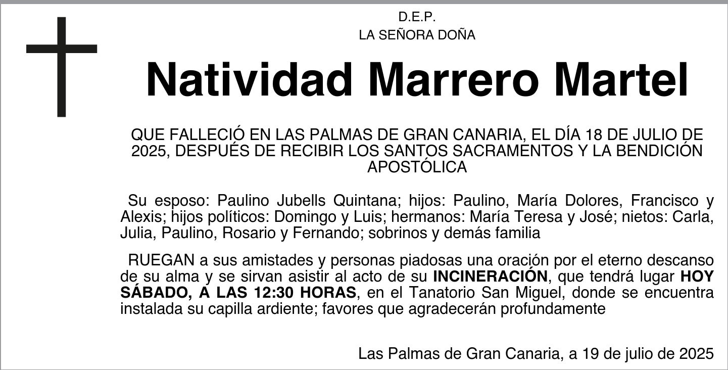 Natividad Marrero Martel | Canarias7