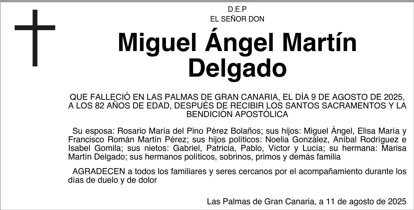 Miguel Ángel Martín Delgado | Canarias7