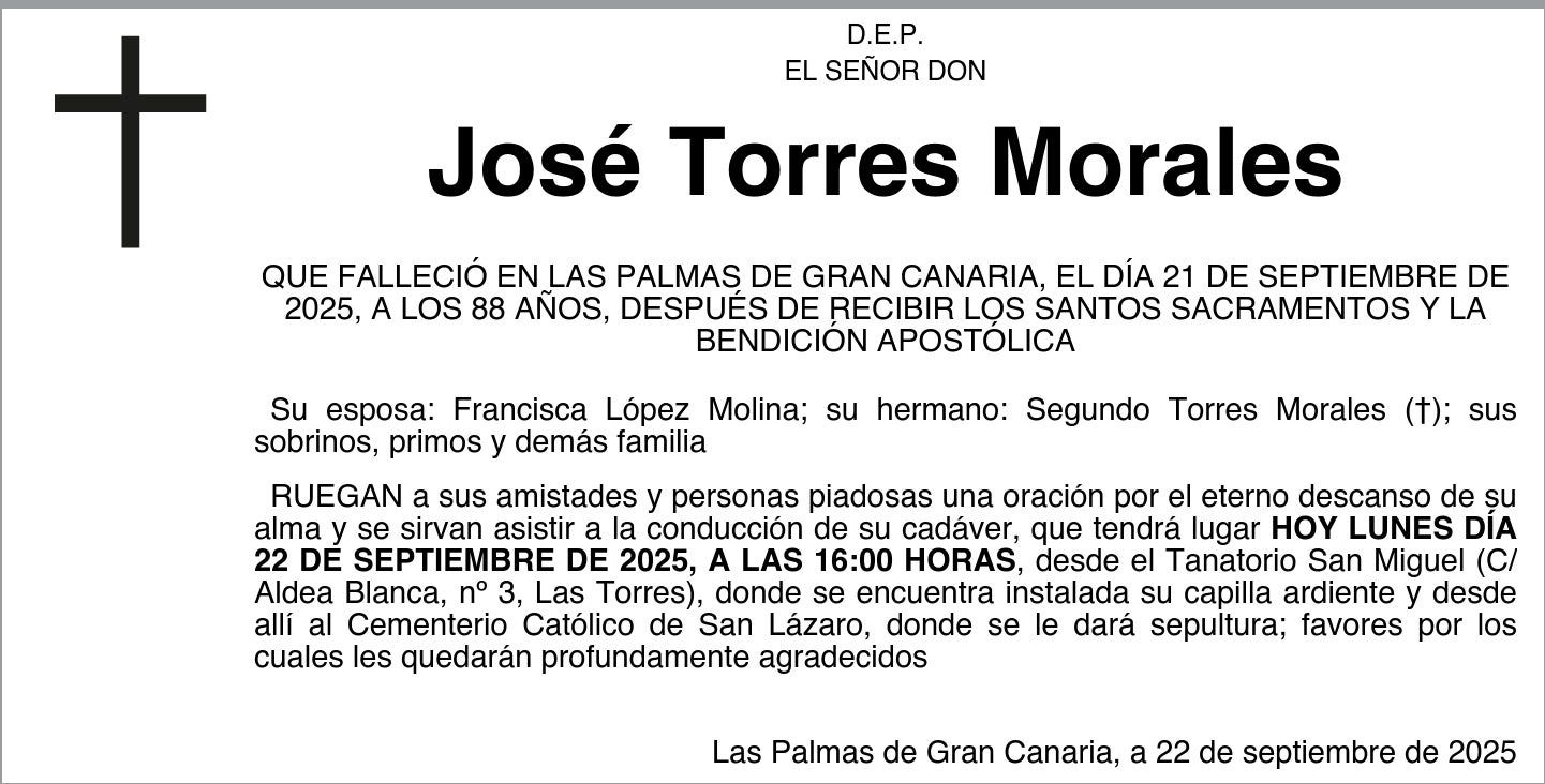 José Torres Morales | Canarias7