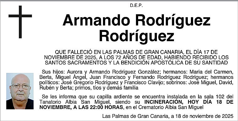 Armando Rodríguez Rodríguez | Canarias7