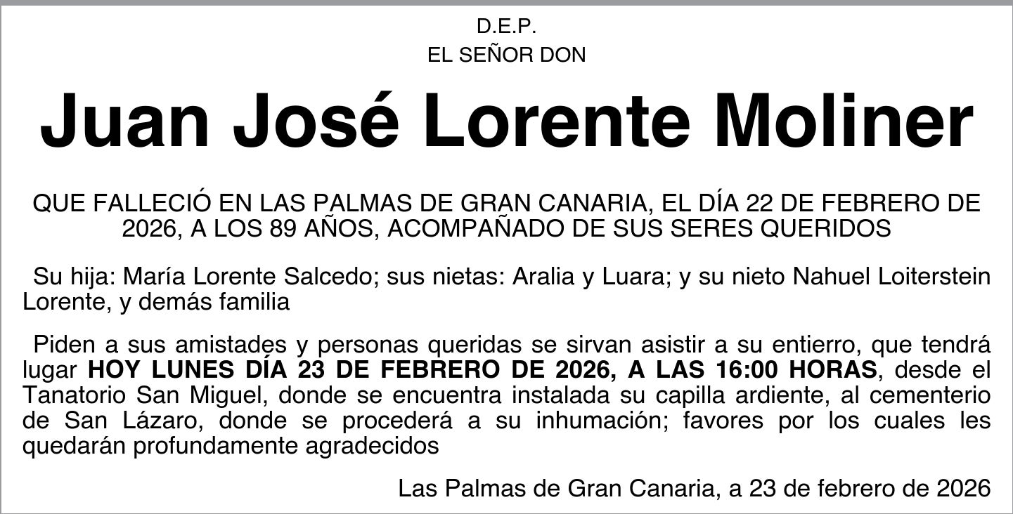 Juan José Lorente Moliner | Canarias7