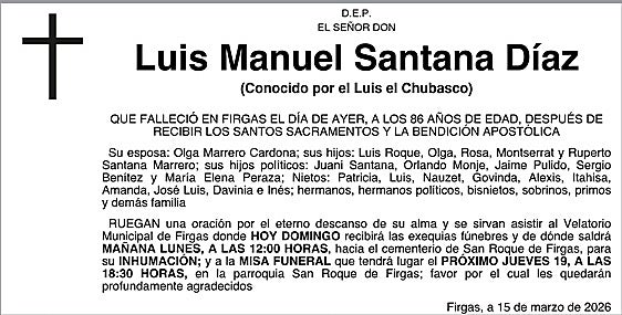 Luis Manuel Santana Díaz | Canarias7