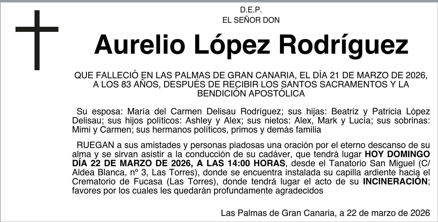 Aurelio López Rodríguez | Canarias7