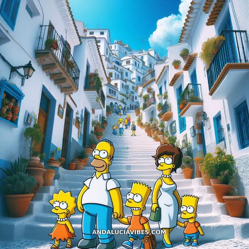 Así serían las vacaciones de la familia Simpsons en Málaga | Diario Sur