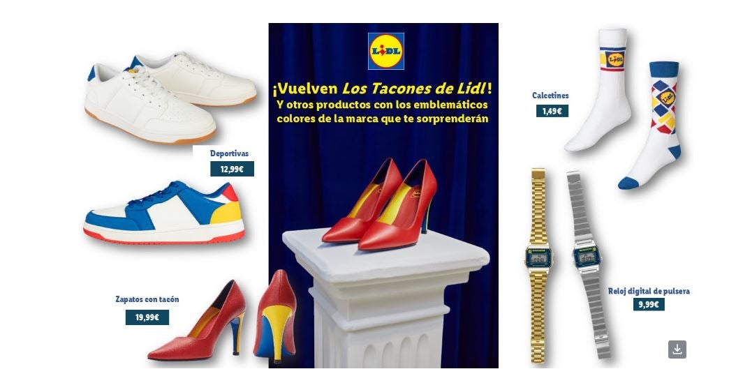 Lidl vuelve a lanzar sus icónicos tacones y amplía la colección para ...