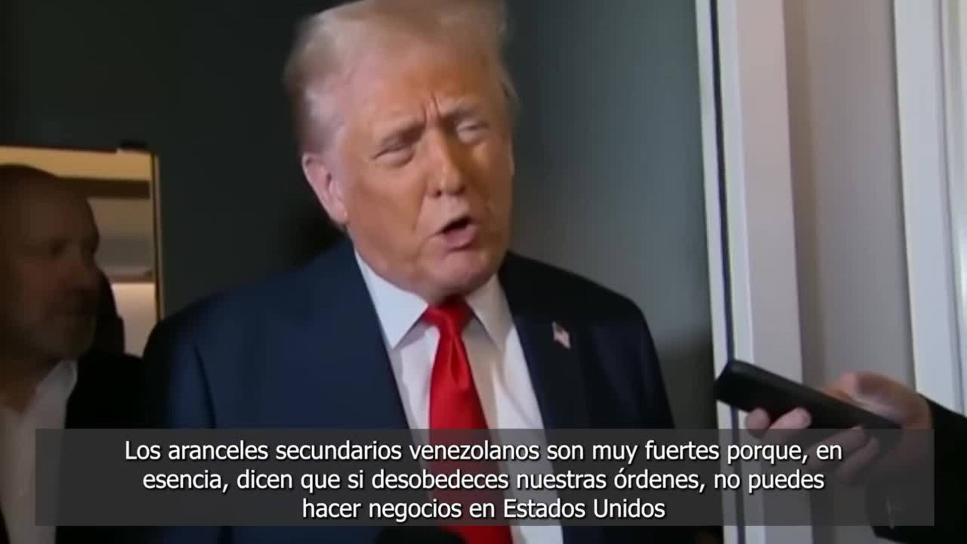 Trump dice que arancel a países que compren petróleo de Venezuela "ha ...