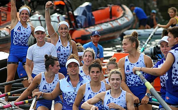 Bandera de La Concha femenina: Arraun Lagunak: «Lo que cuenta es entrar ...