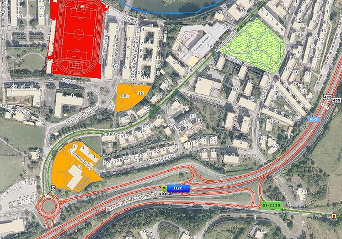 Acaban las retenciones en la N-I en Tolosa tras el accidente en el que ...