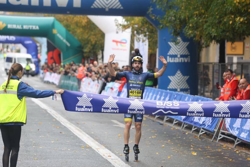 Las fotos de la carrera de los rollers en la Behobia - San Sebastián ...