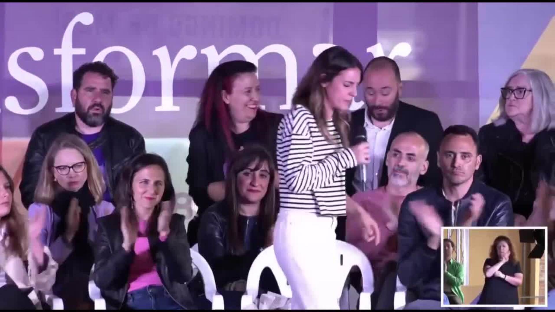 Irene Montero parafrasea a Sabina: "Que ser valiente no salga tan caro ...