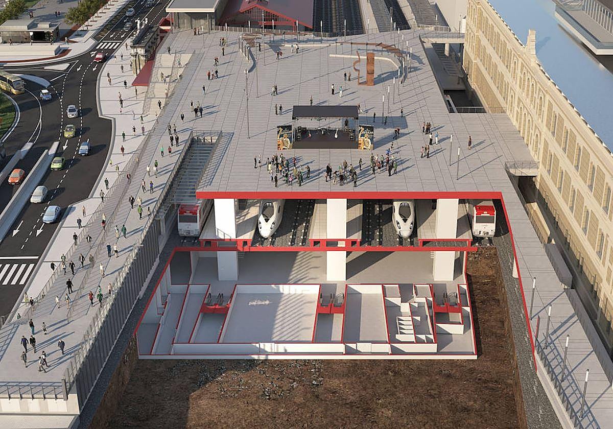 Así será la nueva estación de Atotxa de San Sebastián | El Diario Vasco