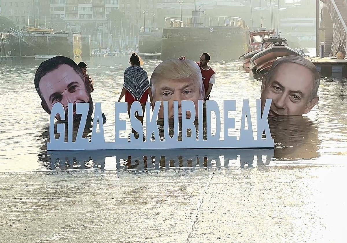 Abascal, Trump y Netanyahu se 'ahogan' en San Sebastián | El Diario Vasco