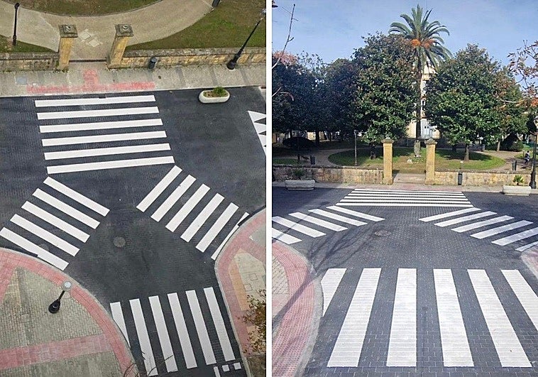 El paso de cebra de una localidad de Gipuzkoa que genera comentarios en ...