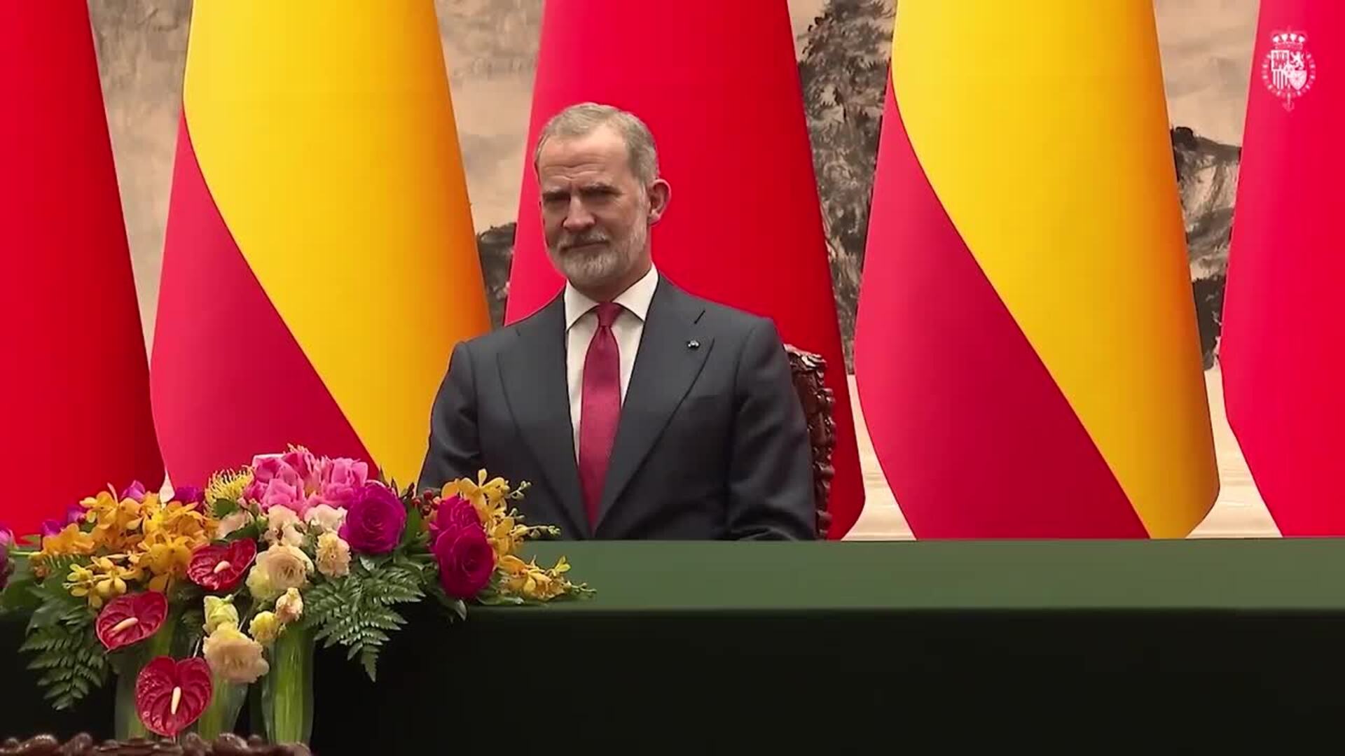 Encuentro entre el Rey y el presidente de la República Popular de China ...