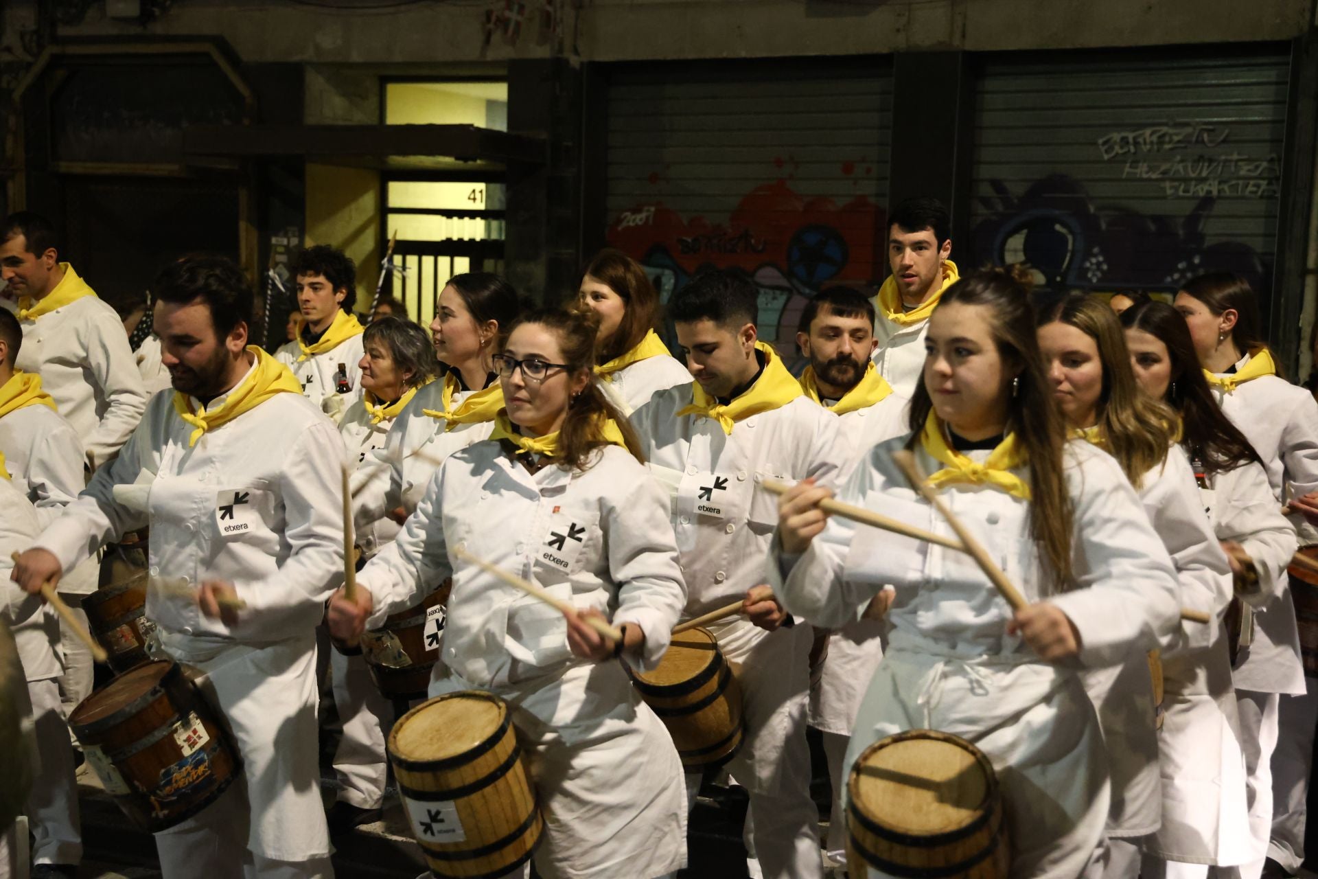 La compañía de Arrano Elkartea hace sonar sus tambores en Egia | El ...