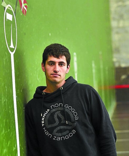 Día grande para el pelotari zizurkildarra Jon Erasun hoy en el frontón ...