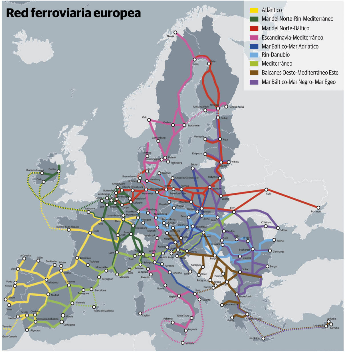 La UE obliga a España a que los trenes circulen al menos a 160 ...
