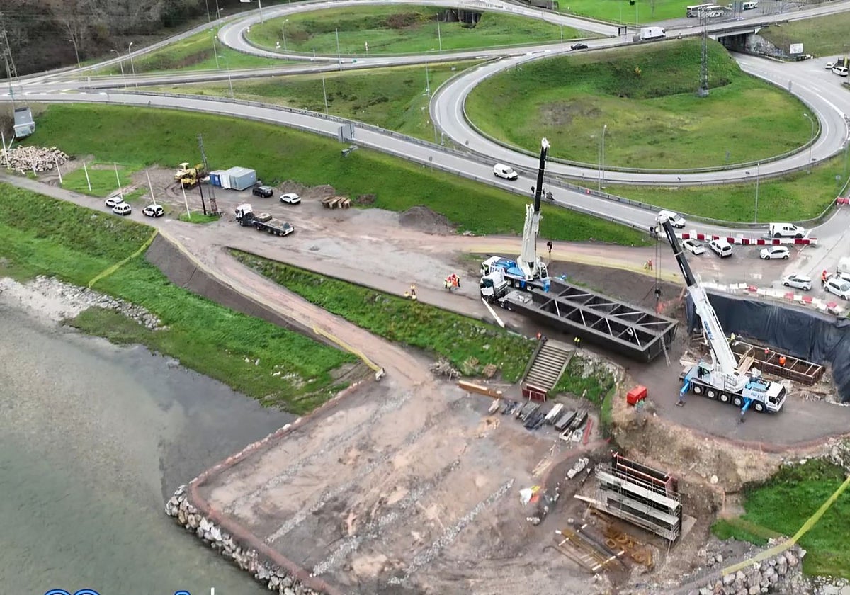 Llega a Arriondas la primera pieza del nuevo puente Emilio Llamedo: una ...